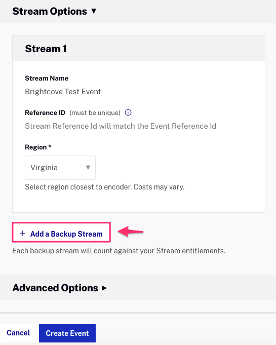 Brightcove Live Captioning: Setting up a captioned back up stream in ...